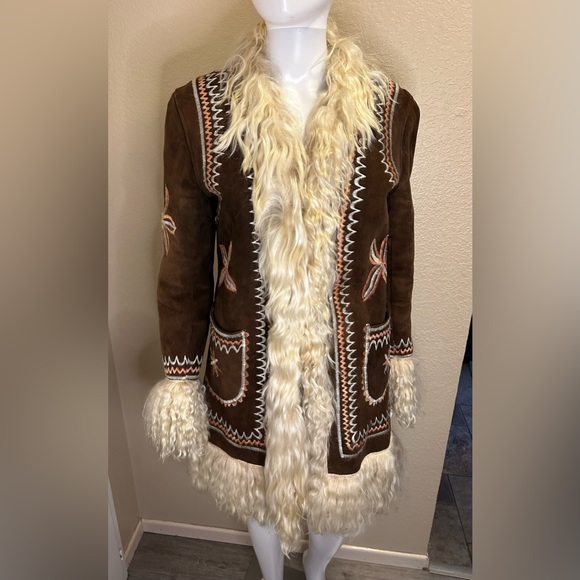 Yaqub Ltd | Jackets & Coats | Vintage 7s Afghan Coat Jacket Sheepskin ...